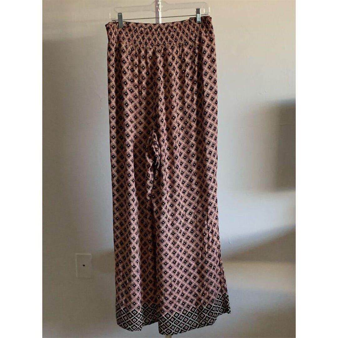 Cato Pants Women 26/28W Plus Havana High Rise Wide Leg Flat Front Pull ...