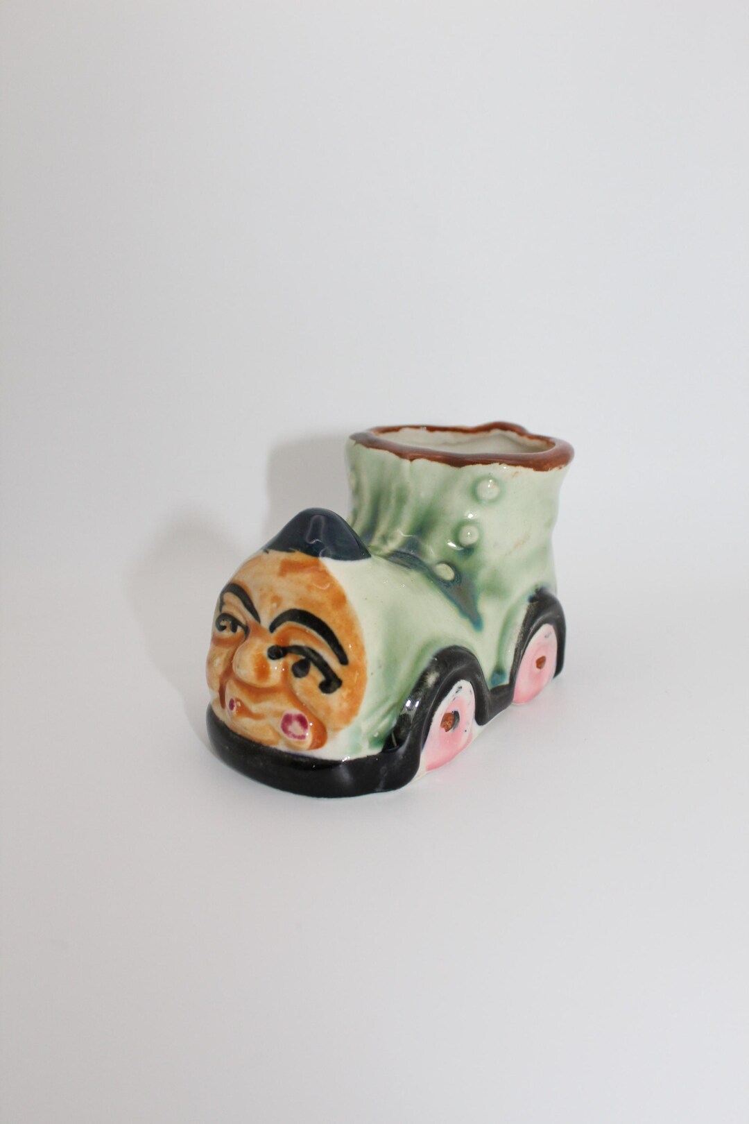 Vintage Handmade Train Vase Collector’s Item From Japan - Etsy