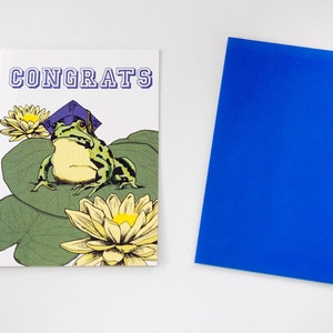 SALE - Graduation Congrats Frog Greeting Card - 50% Off - Etsy