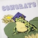 SALE - Graduation Congrats Frog Greeting Card - 50% Off - Etsy