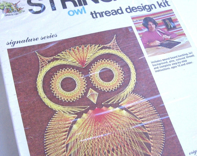 Orange Owl String Art Kit1970s - Etsy