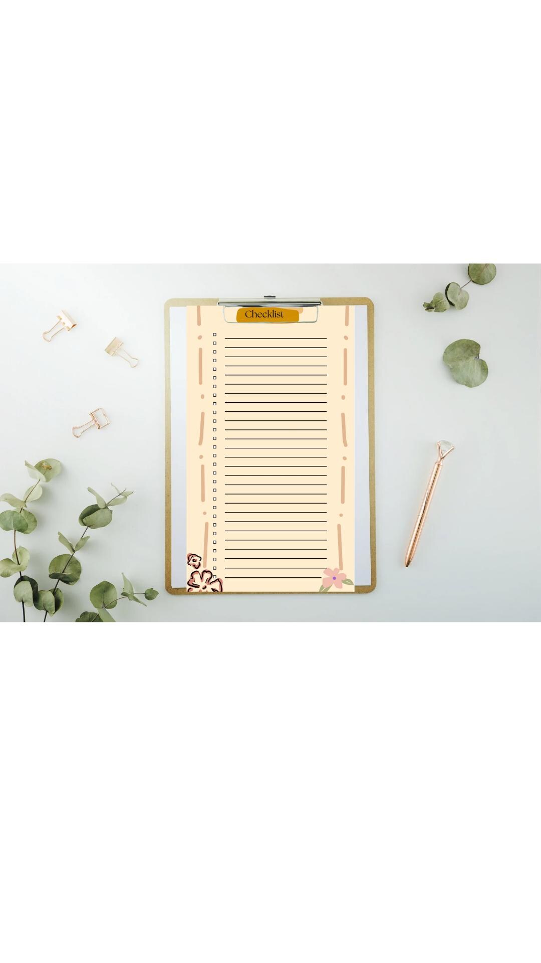 Downloadable Checklists L Checklists Printables L Checklist L Colorful ...