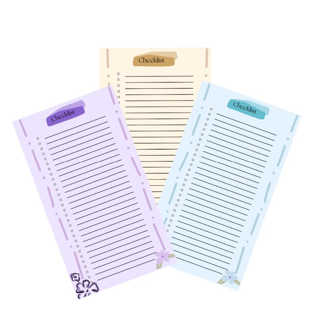 Downloadable Checklists L Checklists Printables L Checklist Bundle L ...