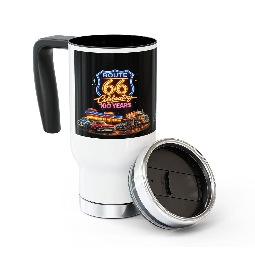 Route 66 Celebrating 100 Years Travel Mug | Stainless Steel 14oz - Etsy