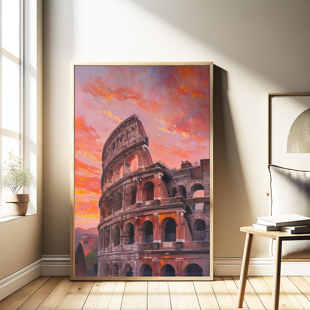 Roman Colosseum Art Print Matte Vertical Posters Home Decor Wall Art ...