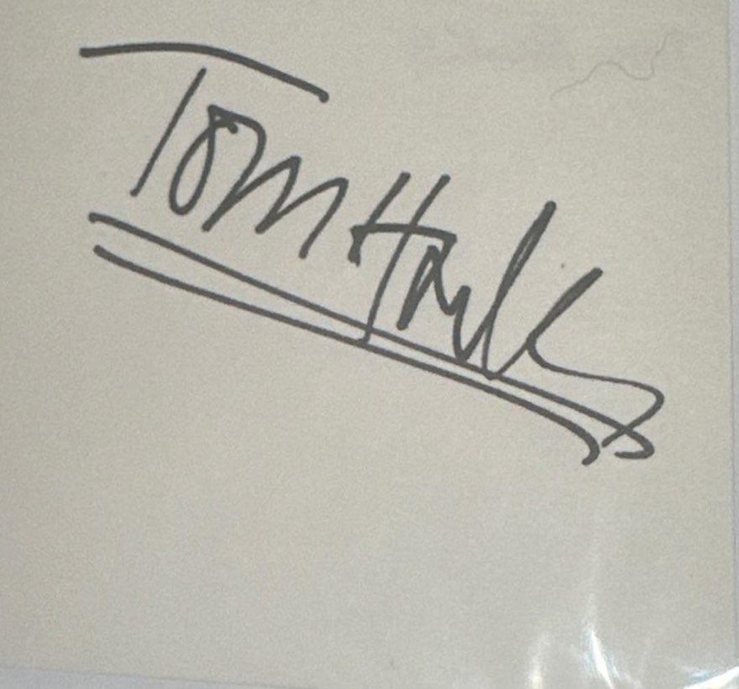 Tom Hanks Autograph Actor Hand Signed Index Card 3x5 - Etsy
