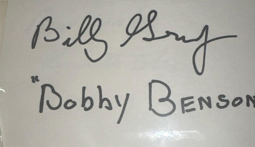 Actor Billy Gray “bobby Benson” Autograph Signed the Day the Earth ...