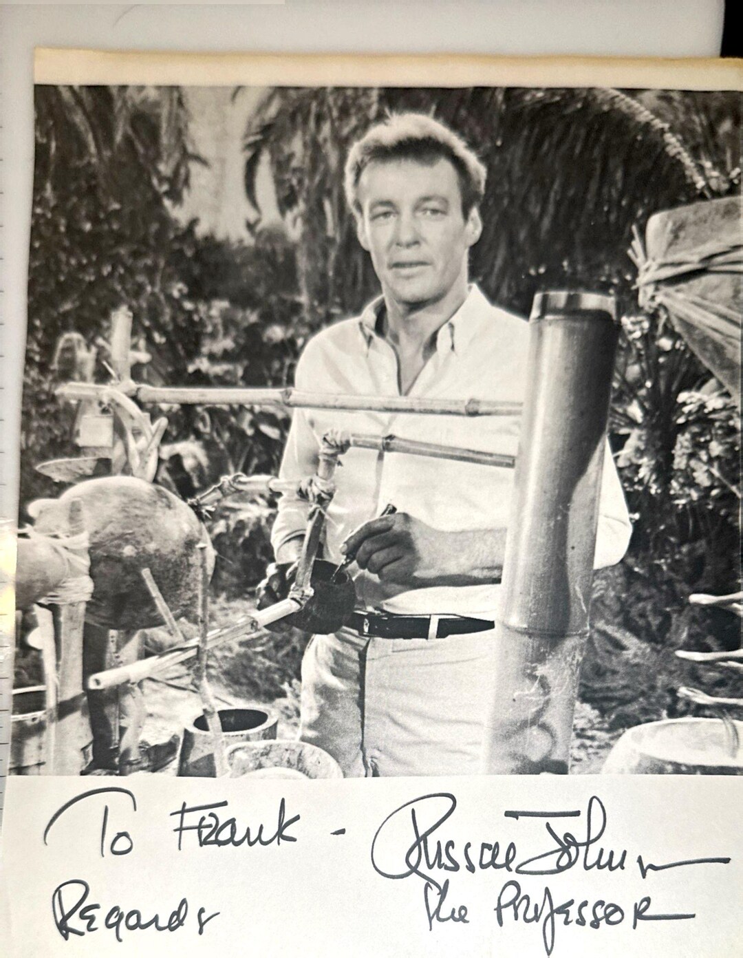 Alan Hale Jr Autograph Gilligans Island Signed 8x10 B&W - Etsy