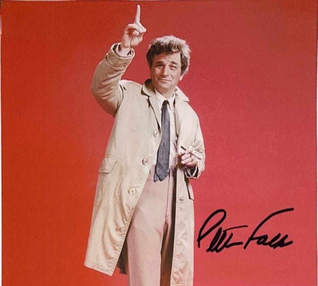 Peter Falk Autograph Signed Colombo 8x10 - Etsy