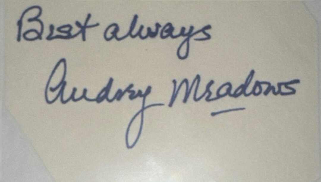 Audrey Meadows Autograph Signed Honeymooners Autograph Cut - Etsy