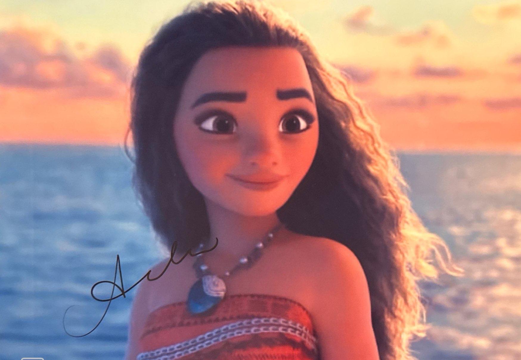 Disney Auli'i Cravalho Moana Autograph Signed 8x10 Moana 2, Moana 1 - Etsy