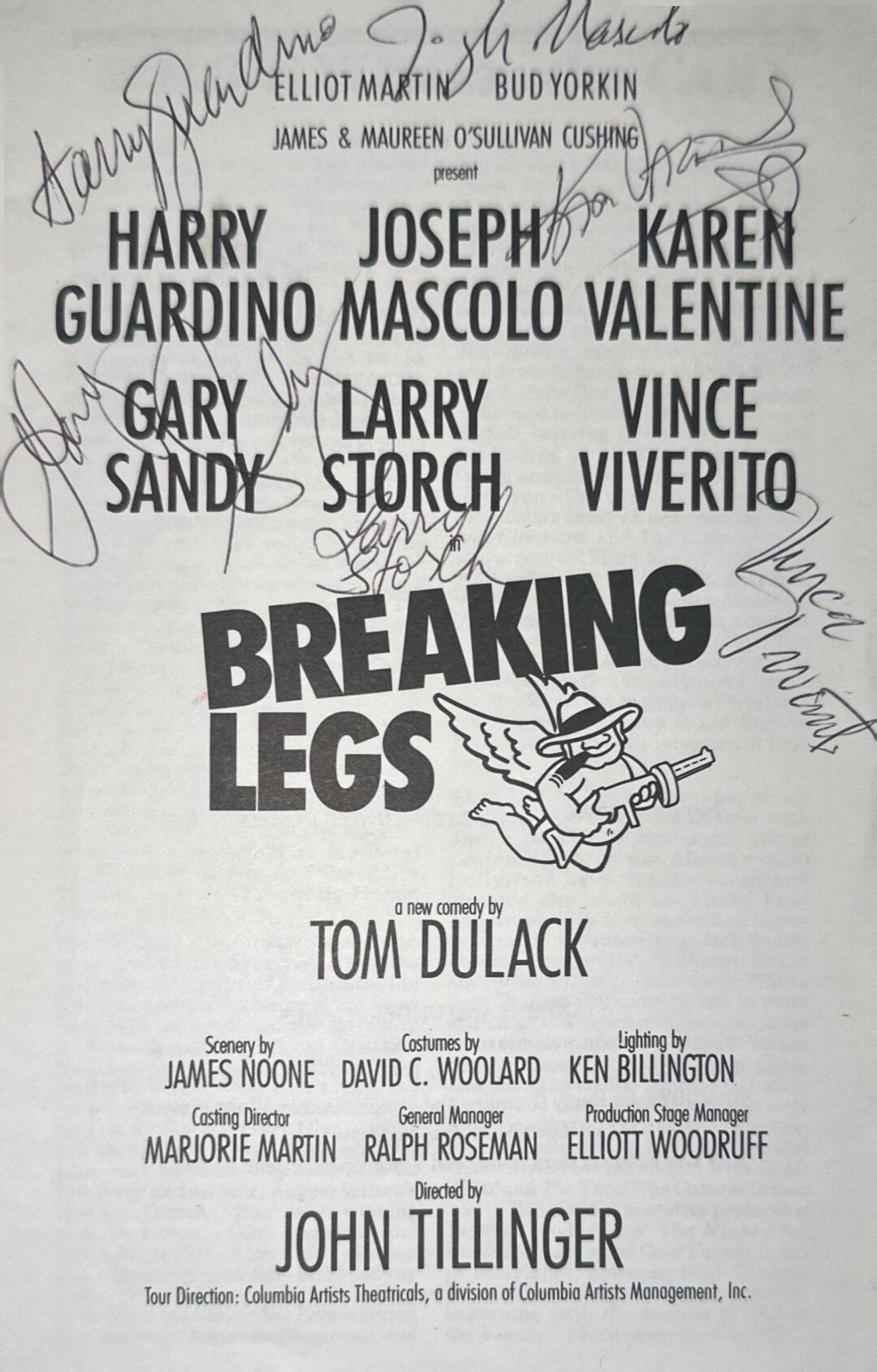 Harry Guardino Joseph Mascolo Signed Karen Valentine Signed Breaking ...