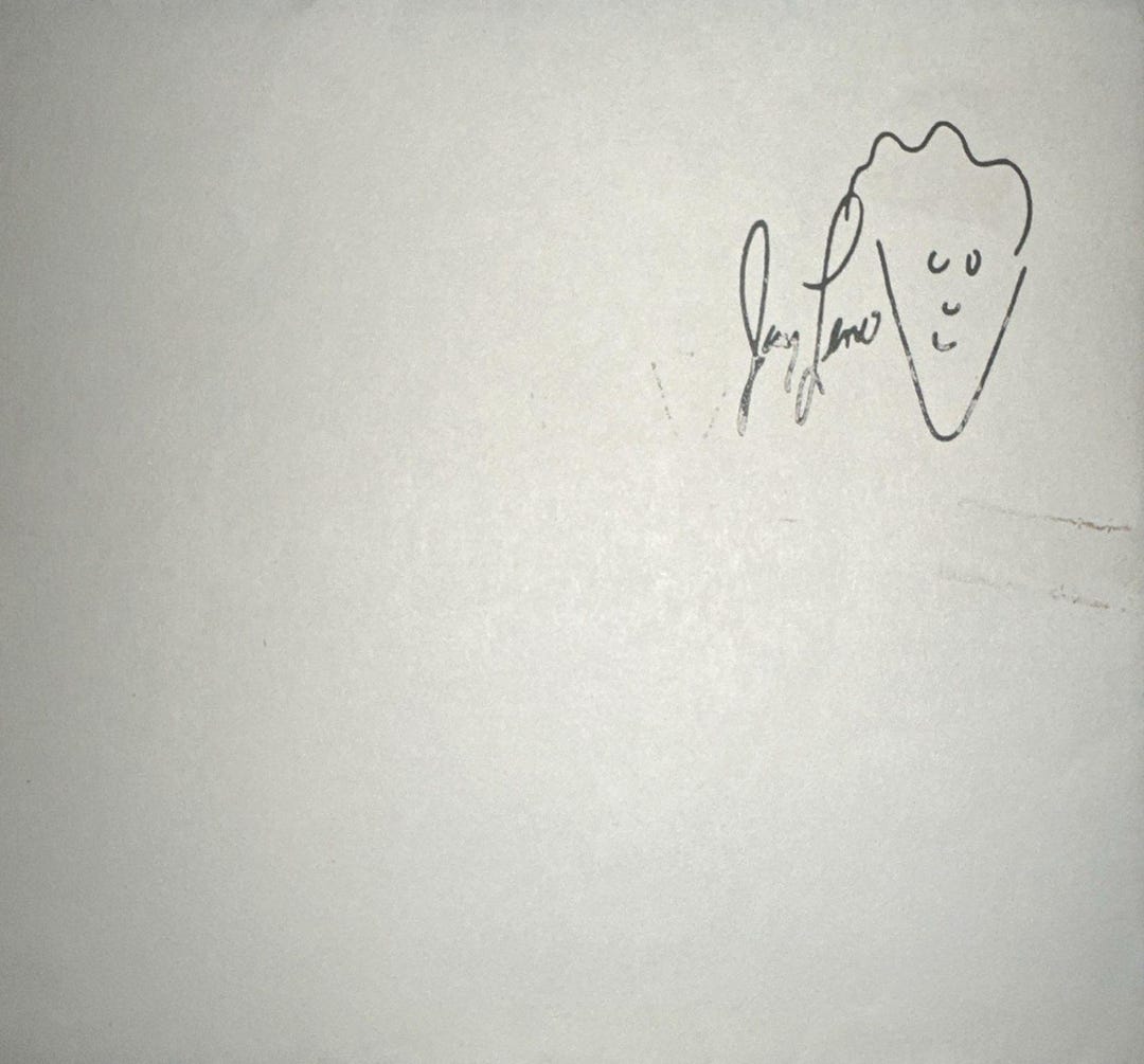 Jay Leno Autograph the Tonight Show Signed Cut, TV Show Gifts, 70s 80s ...