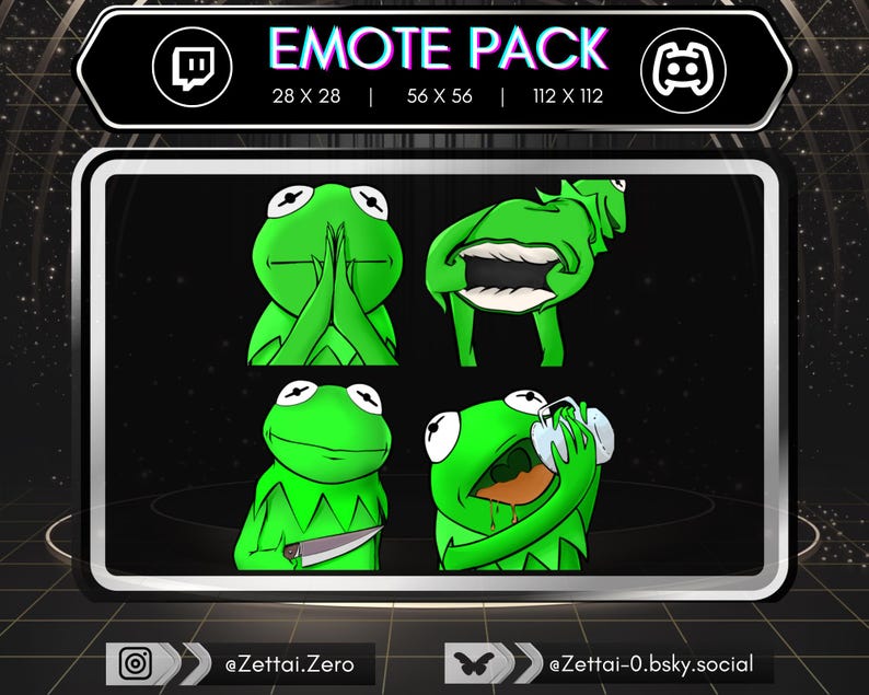 Frog Puppet Emote Pack for Twitch / Discord - Etsy
