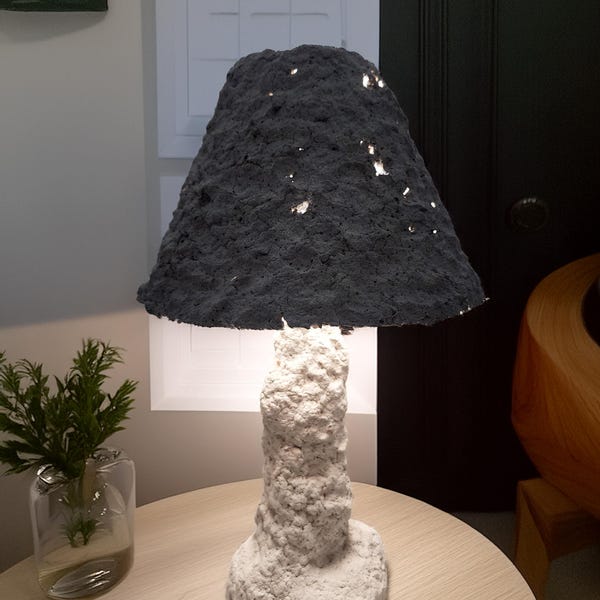 Paper Mache Lamp - Etsy