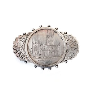 Victorian English Sterling Sash Pin Bath Abbey Church Brooch | Etsy