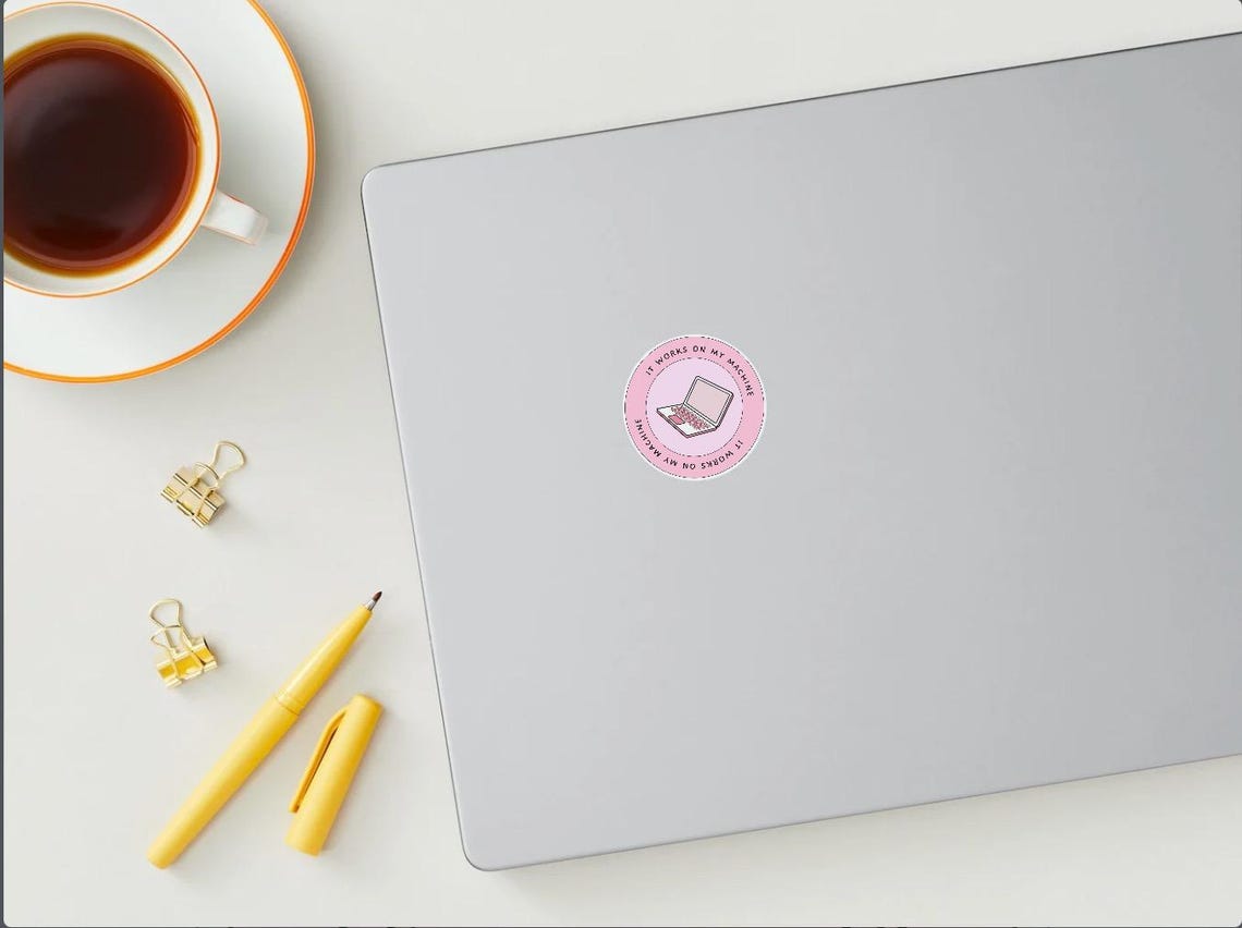Programmer Laptop Sticker – Funny Developer Vinyl Decal for Coders and ...
