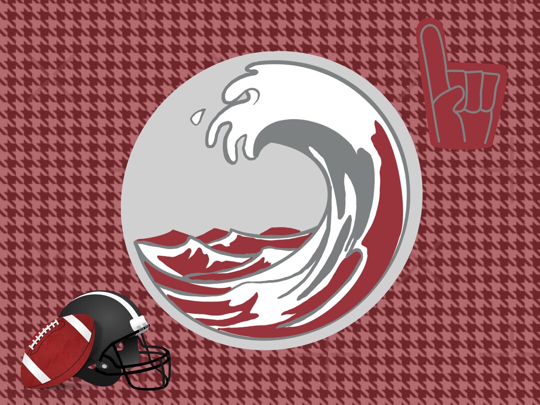 Alabama University Crimson Tide Sticker - Etsy