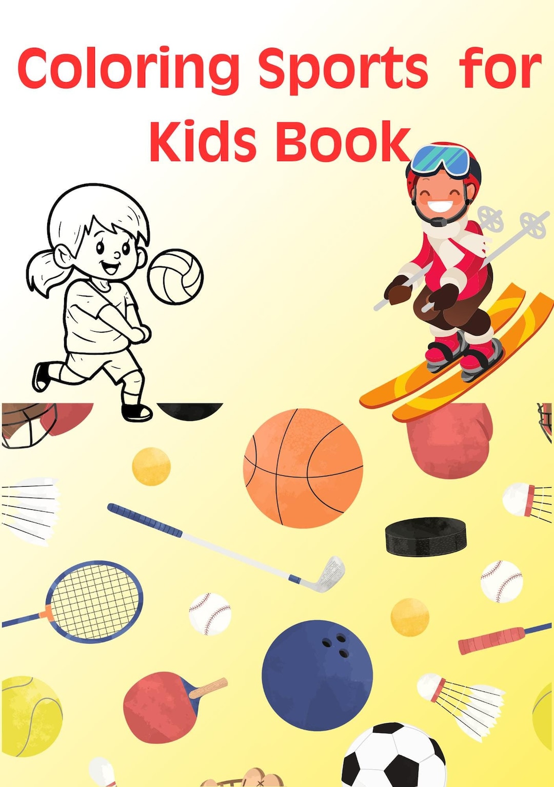 Coloring Sports Book for Kids - Etsy