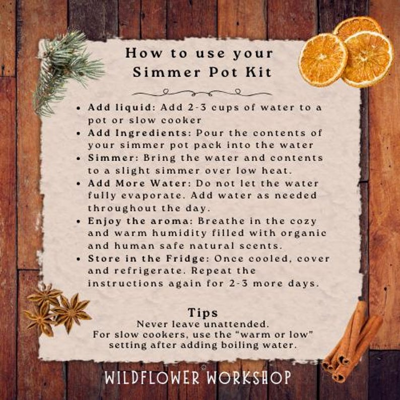 Snowy Winter Simmer Pot Pack - All Natural Stovetop Potpourri - Etsy