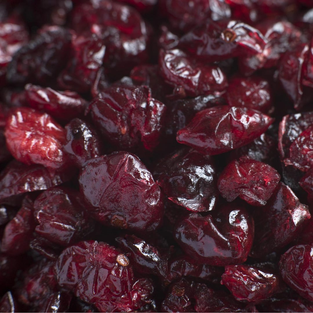 Dried Cranberries, All Natural, No Additives, Unsweetened, (decorative ...