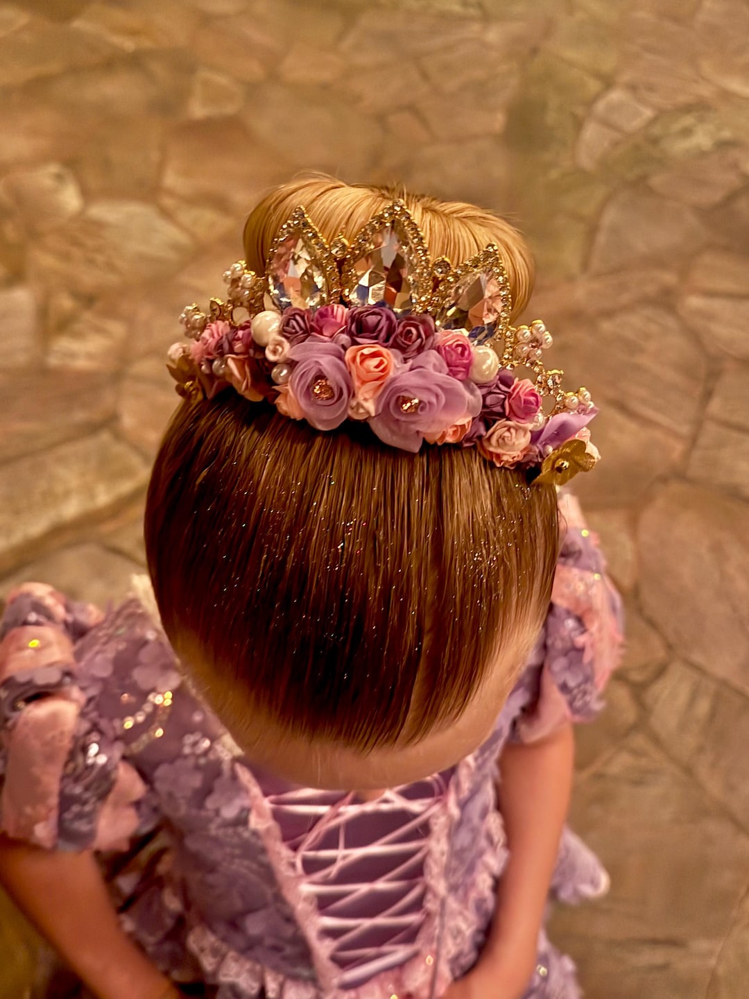 Rapunzel Princess Tiara Girls | Handmade Disney Crown Kids | Purple ...