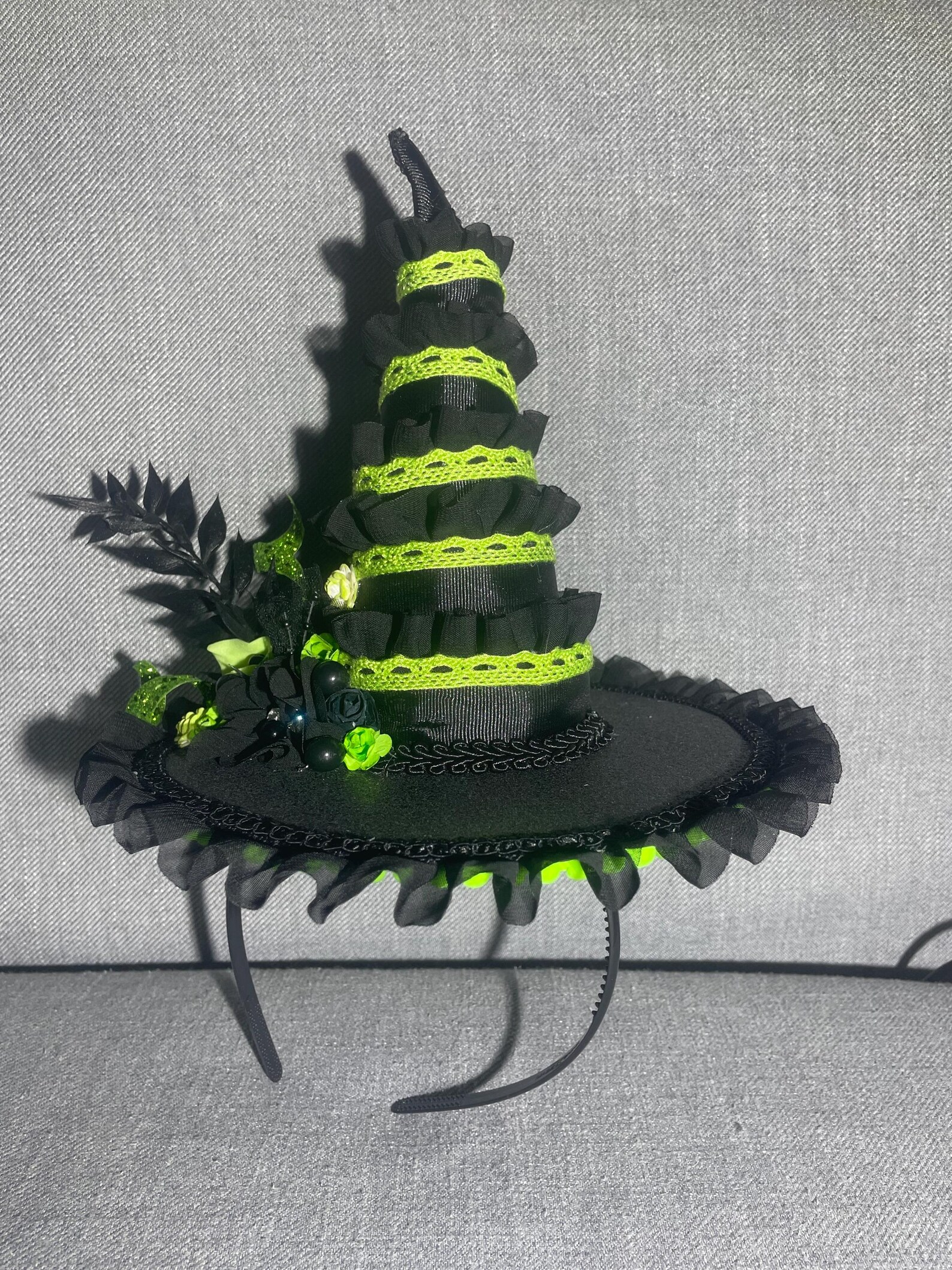 Elphaba-inspired Witch Hat Headband | Mini Halloween Hat | Wicked Witch ...