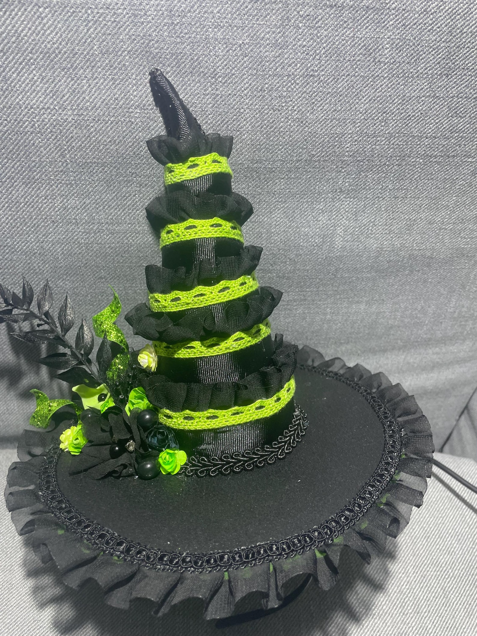 Elphaba-inspired Witch Hat Headband | Mini Halloween Hat | Wicked Witch ...