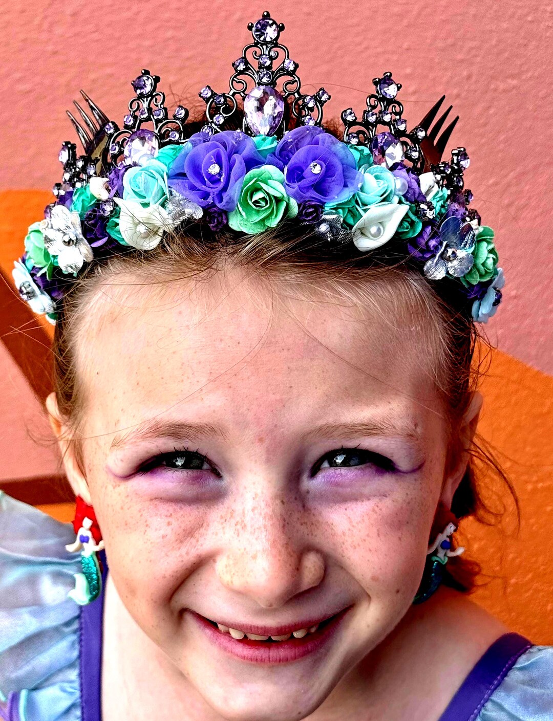 Ariel Tiara for Girls & Adults – Little Mermaid Crown With Pearls and ...