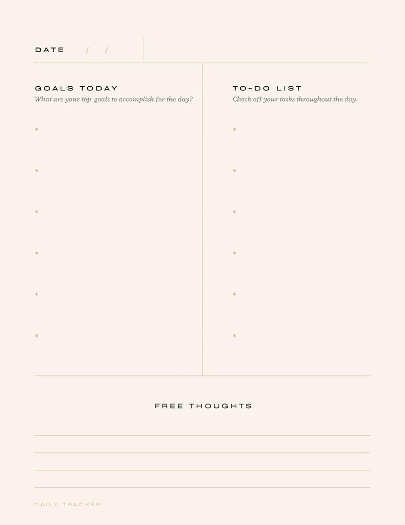 PDF Daily Journal - Etsy
