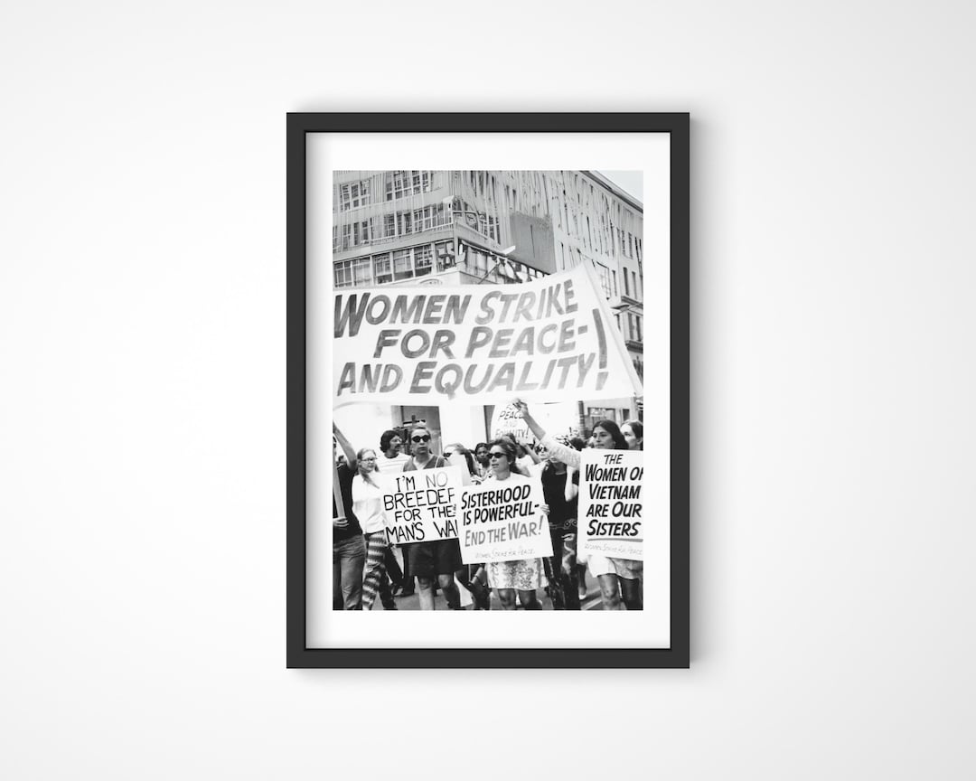 Political Protest Wall Art, Feminist Wall Art, Vintage Feminist Print ...