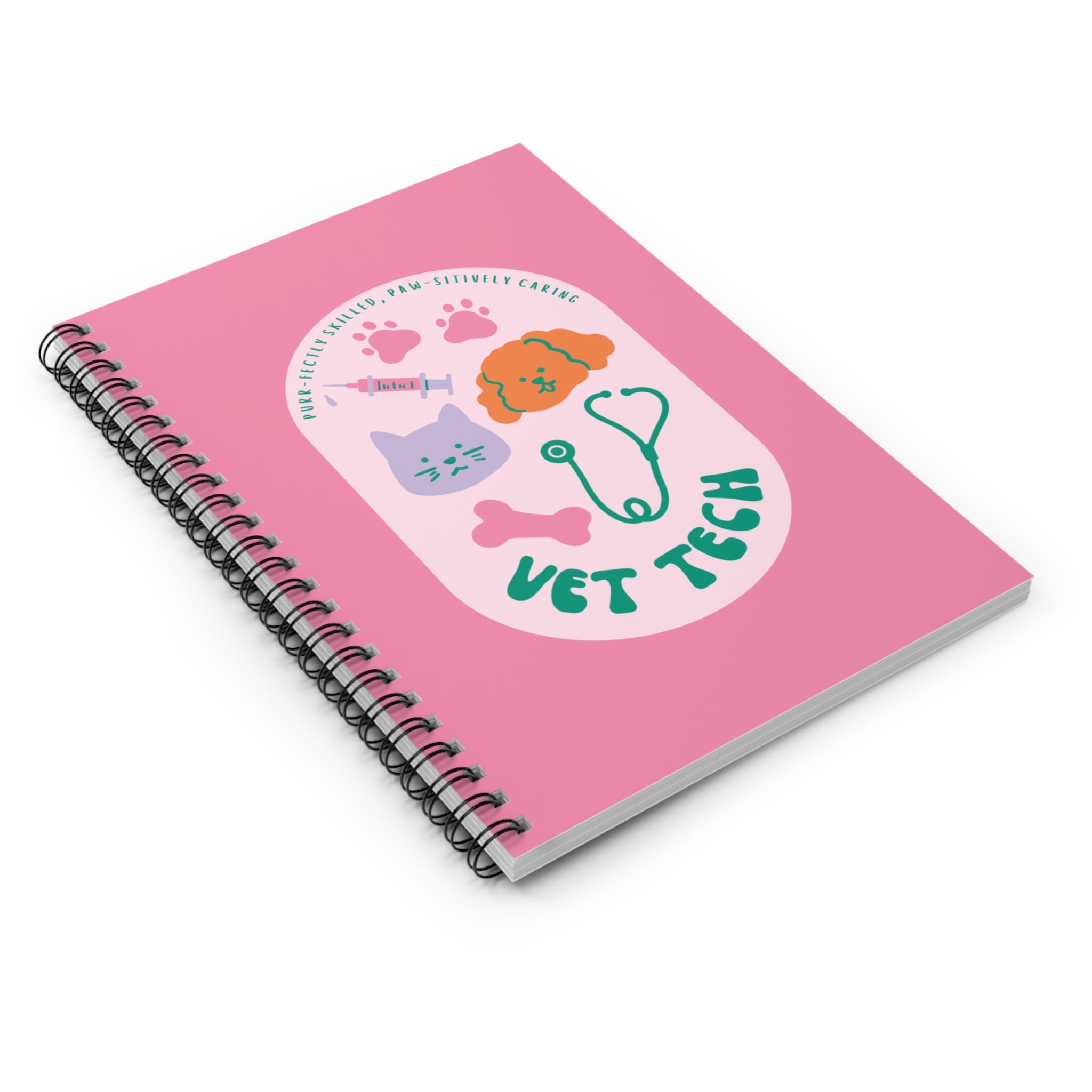 Vet Tech Notebook, Veterinarians Gift, Spiral Journal for Veterinary ...