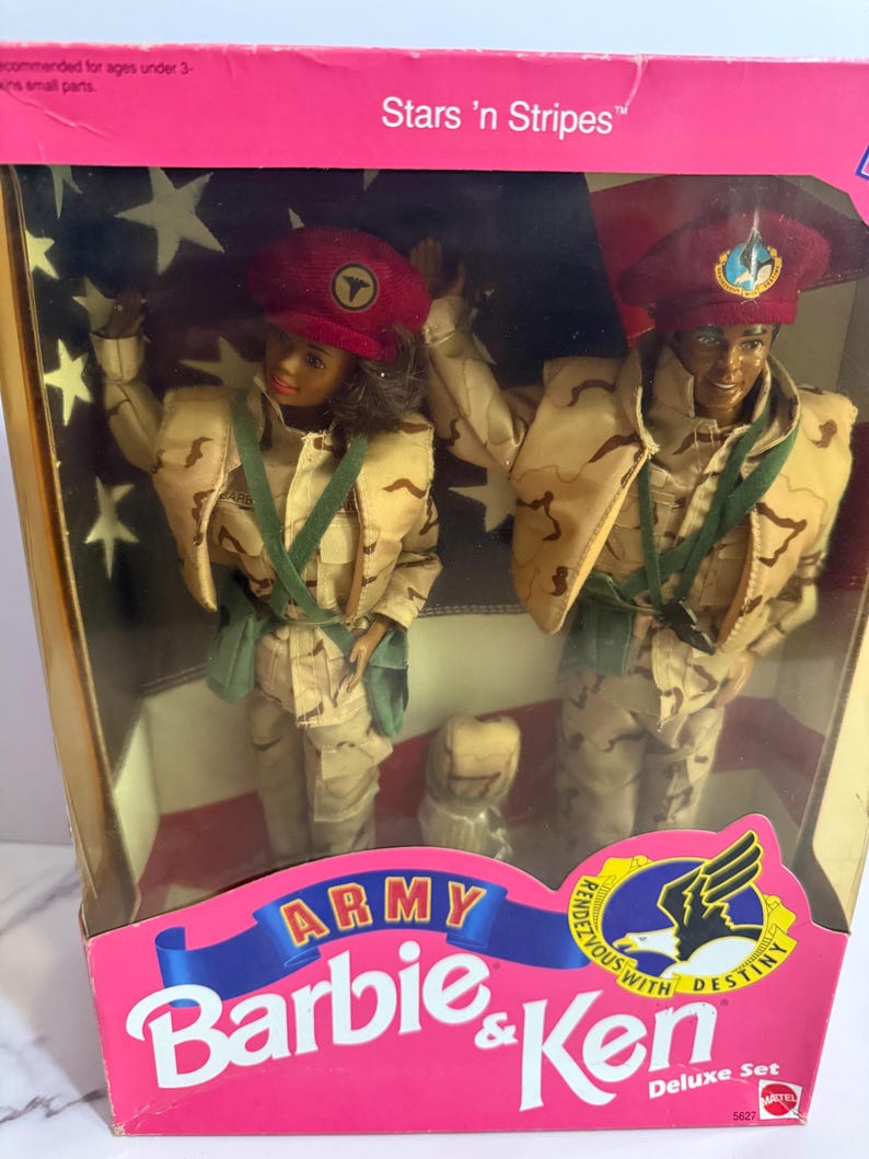 1992, Army Barbie & Ken, Vintage Military Collectible - Etsy