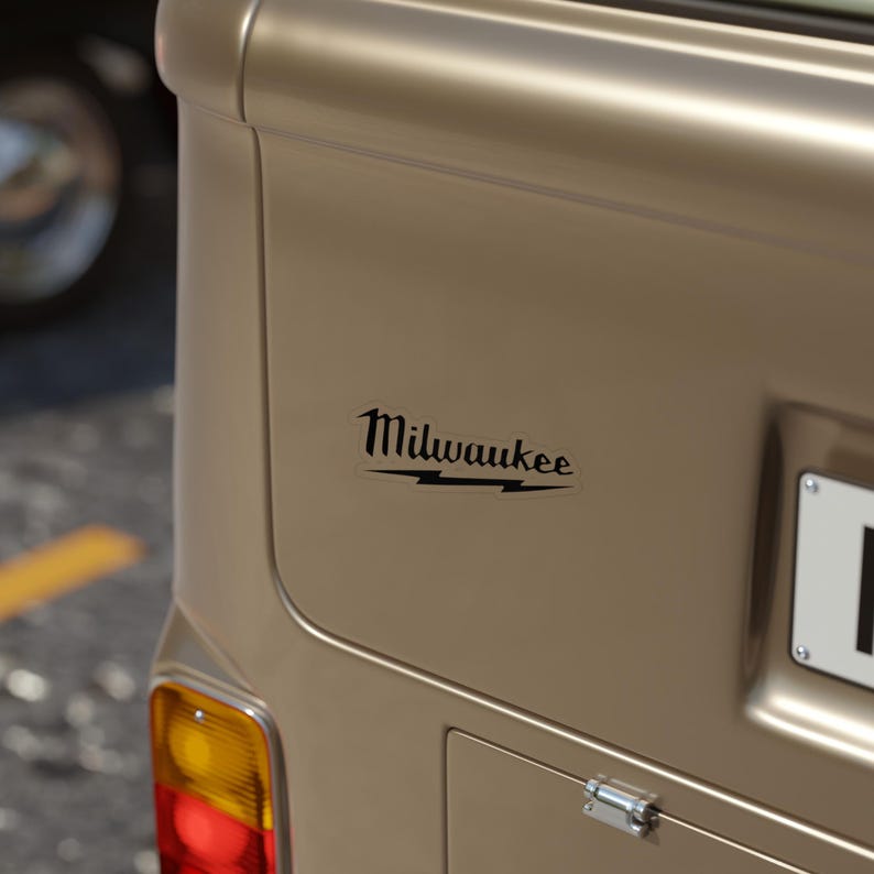 Milwaukee Inspired Transparent Outdoor Sticker | Die-cut Vinyl Decal ...