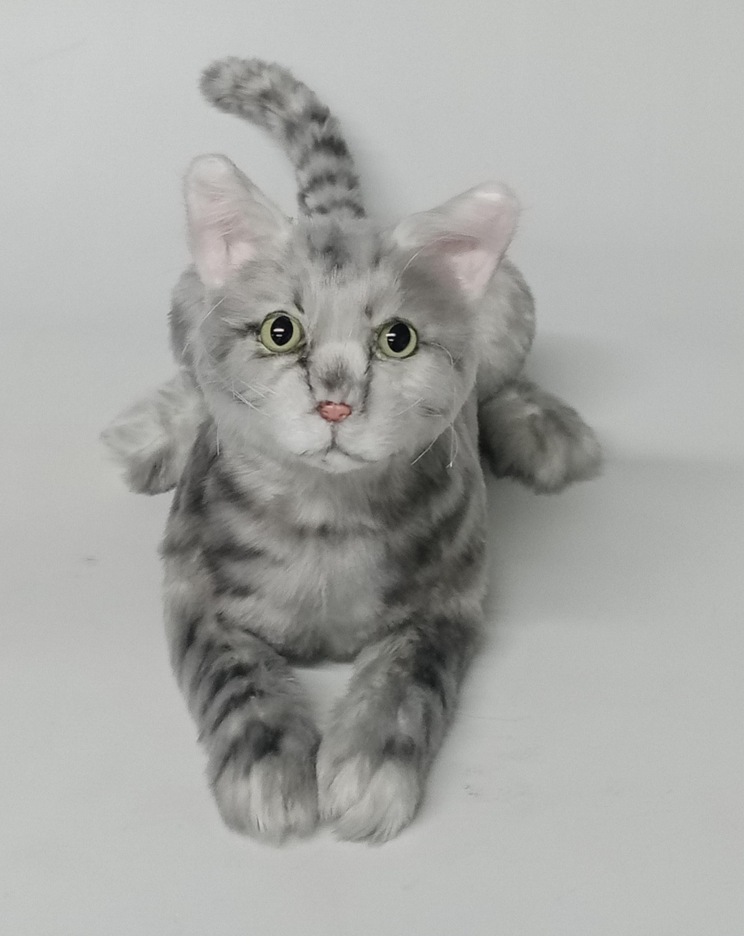 Realistic Hand Crafted Companion Plush Cat, Companion for Elderly / Pet ...