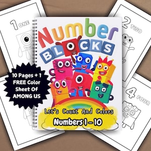 color blocks coloring pages