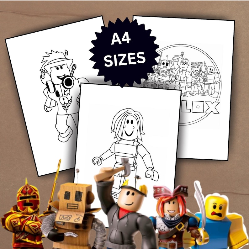 Roblox Coloring Book - for Kids - 30 Pages Fun and Creative Color Pages ...
