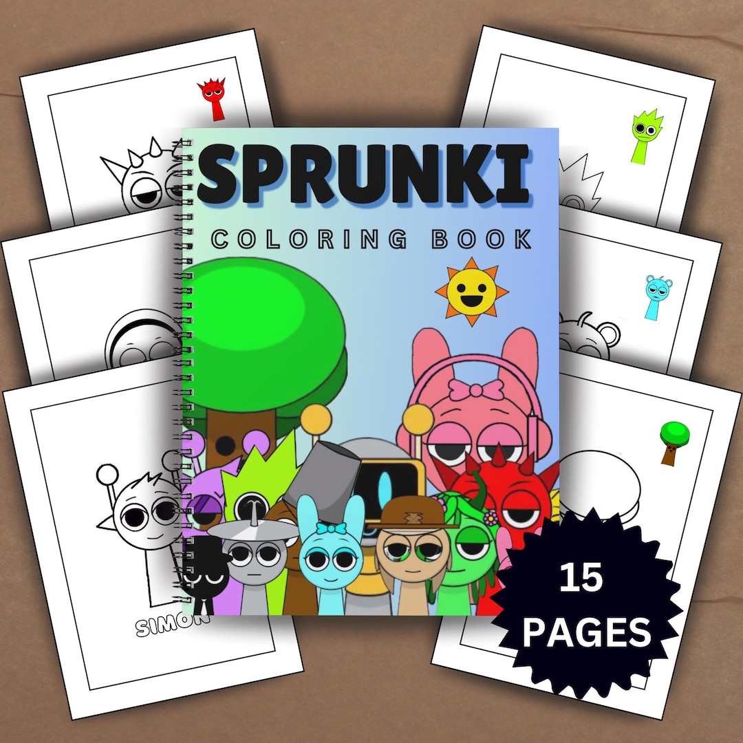 Sprunki Coloring Book - Fun and Creative Coloring With Sprunki and ...