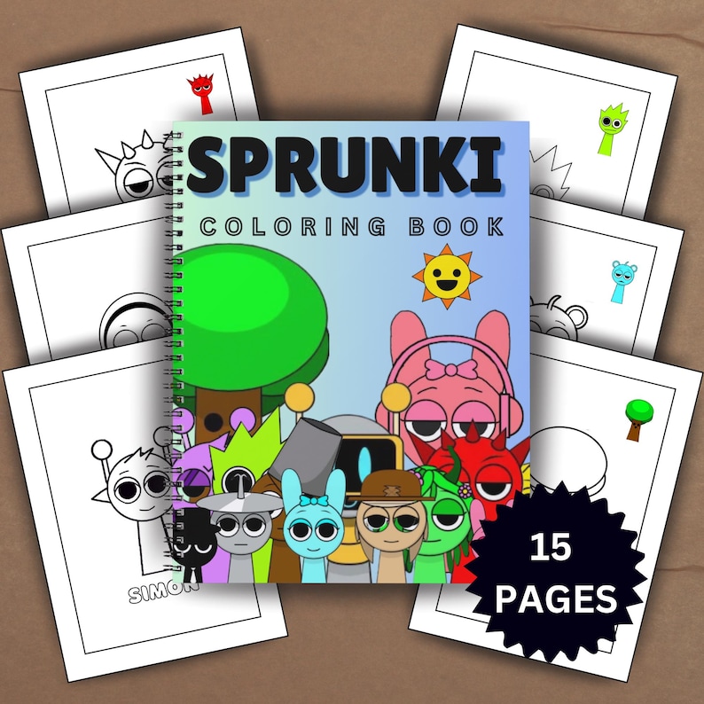 Sprunki Coloring Book - Fun and Creative Coloring With Sprunki and ...