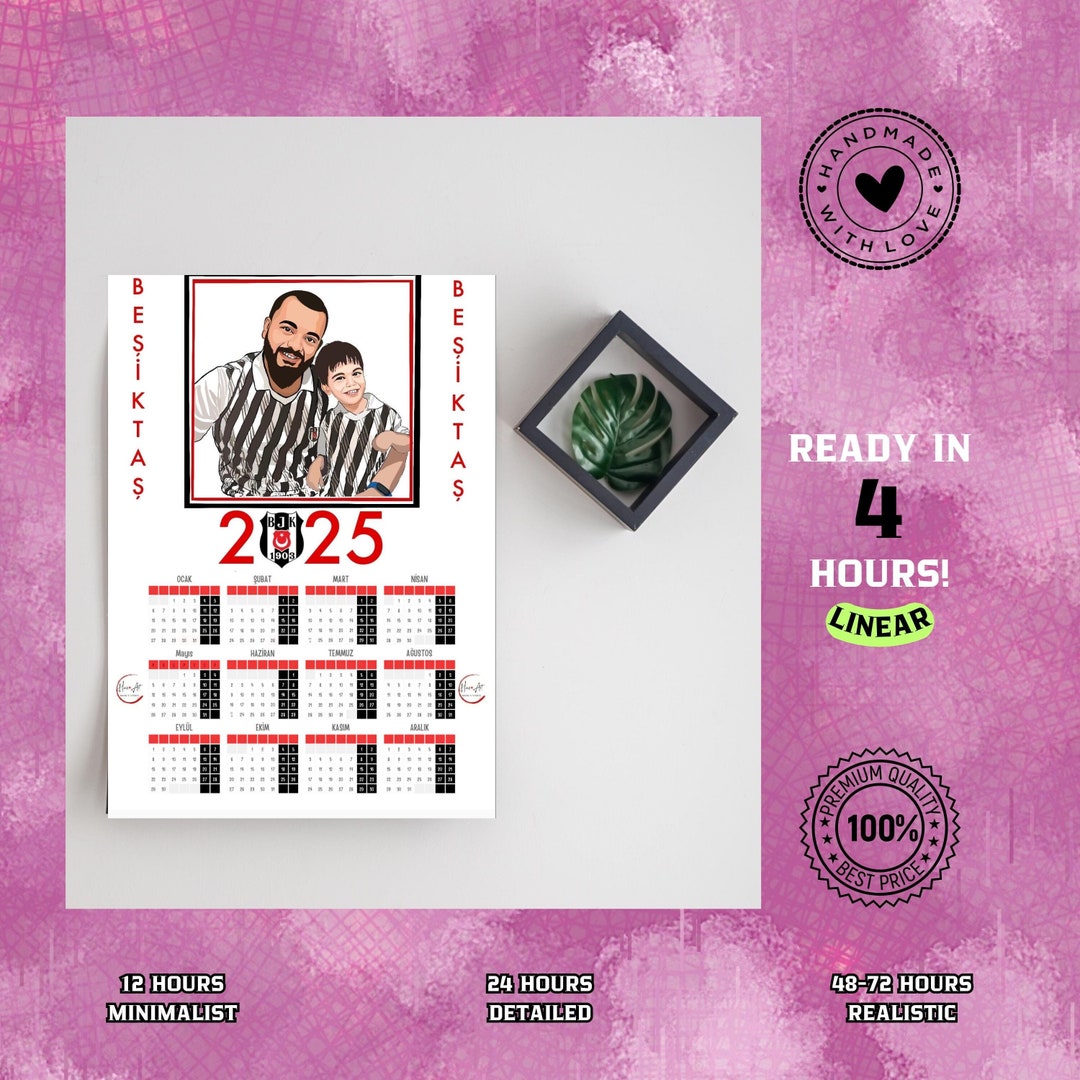 Custom Family Calendar, Personalized Calendar, Personel Gift, Faceless ...