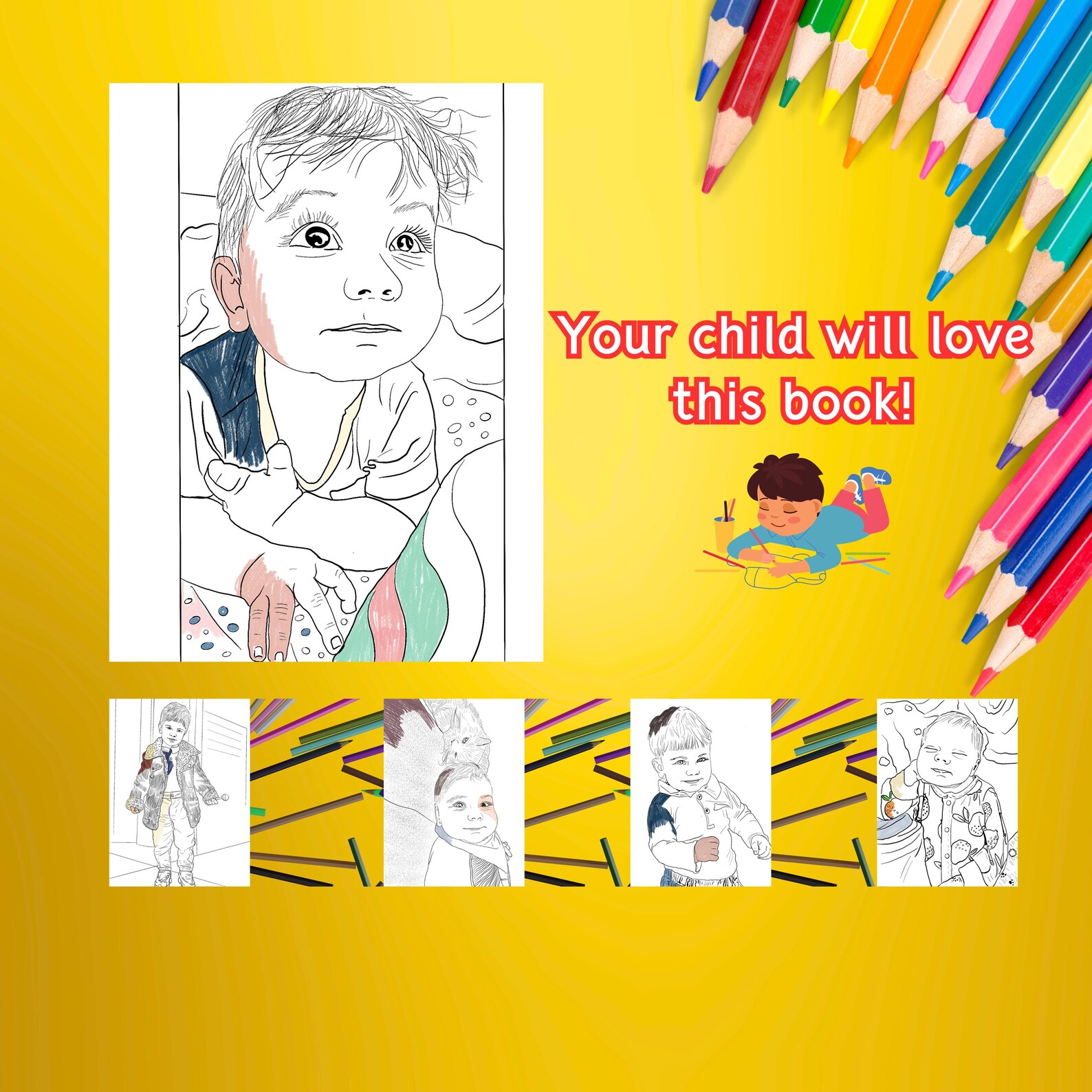 Custom Person Coloring Pages, Preschoolers, Coloring Book, Coloring ...