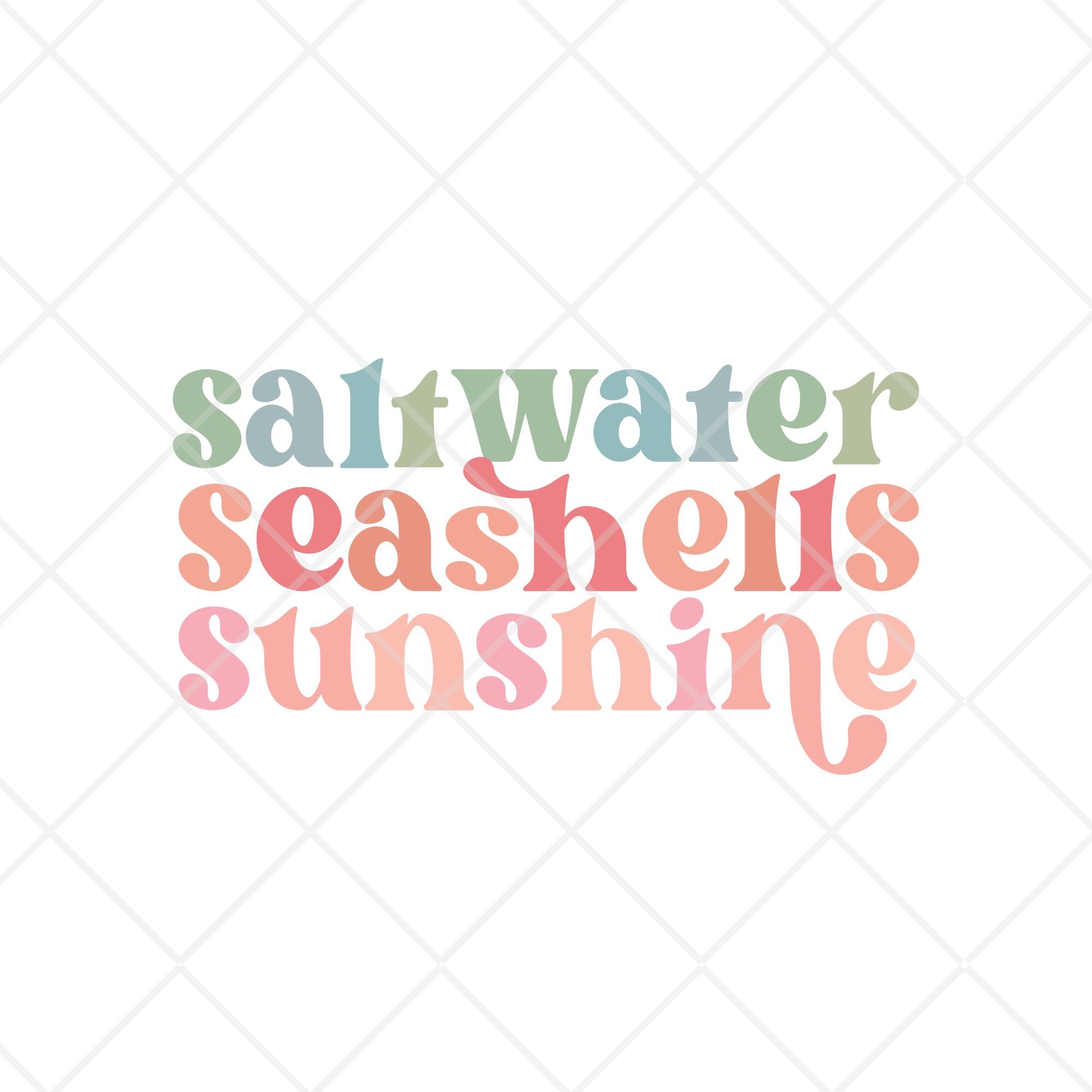 Sun SVG, Saltwater SVG, Seashells Svg, Sunshine SVG, Beach Svg, Digital ...