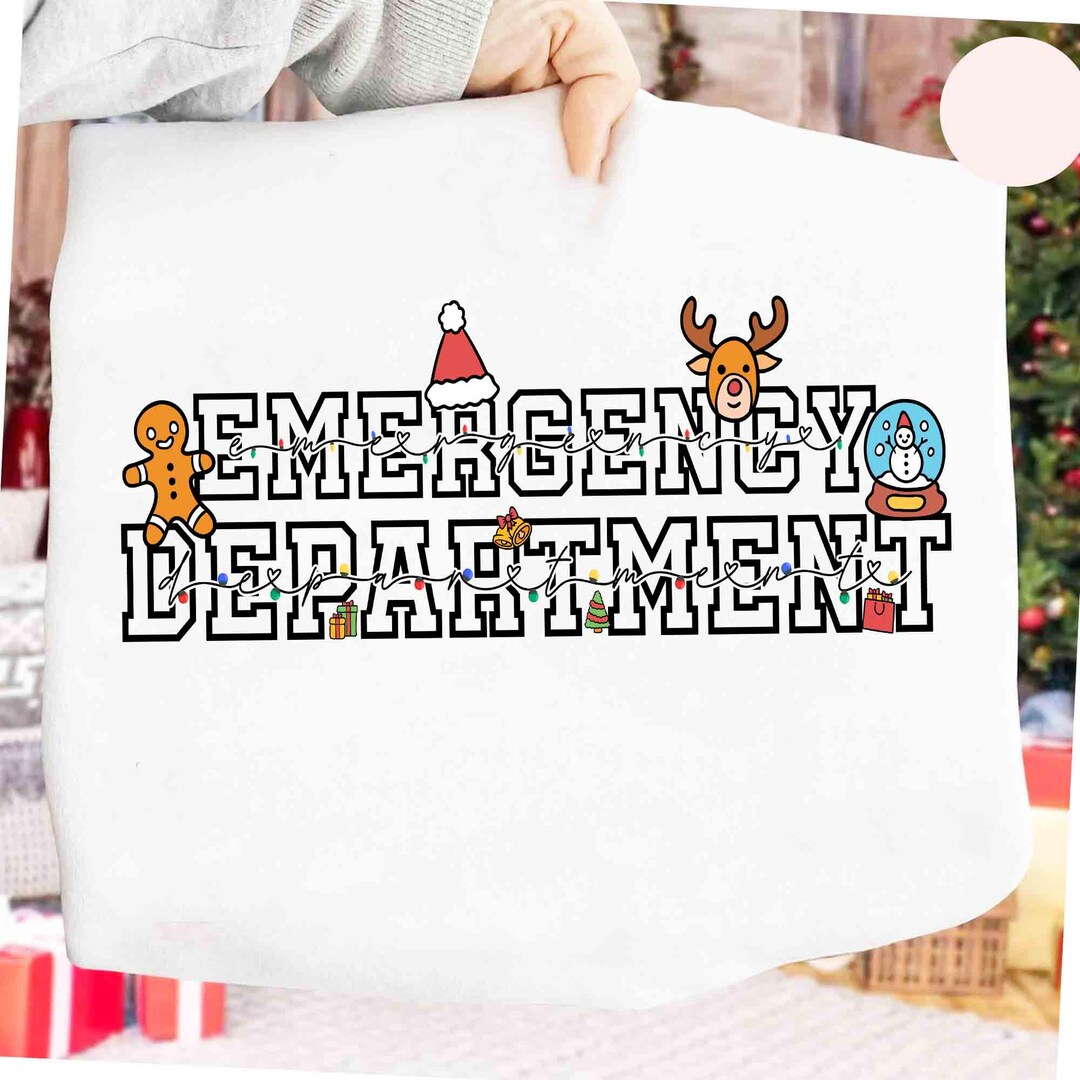 Christmas Emergency Department PNG, ER Nurse Gift (digital Download) - Etsy