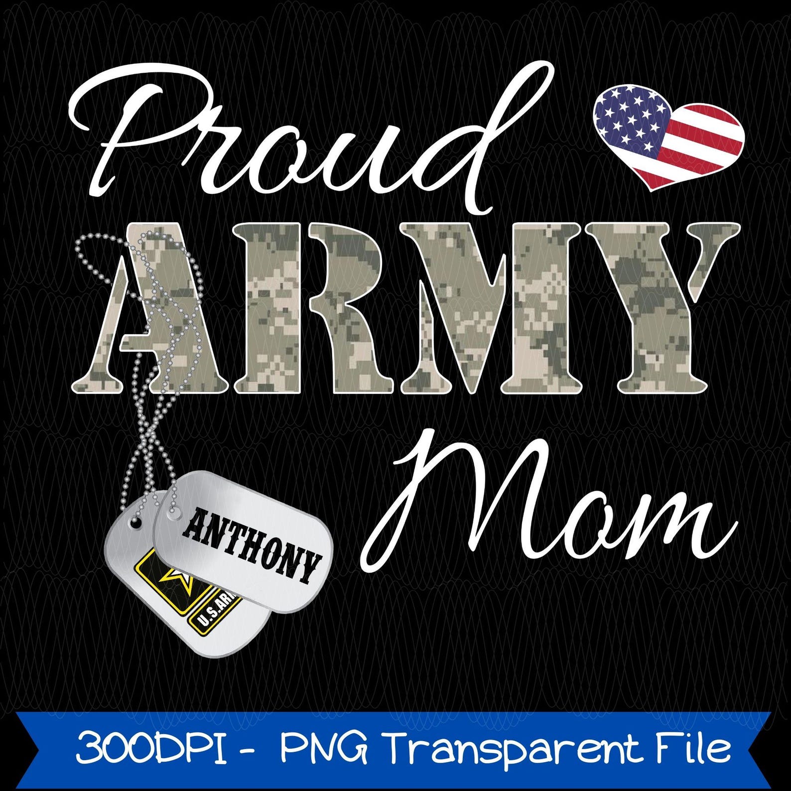 Personalized Proud Army Family Png, Proud Army Png Cool USA Proud Army ...