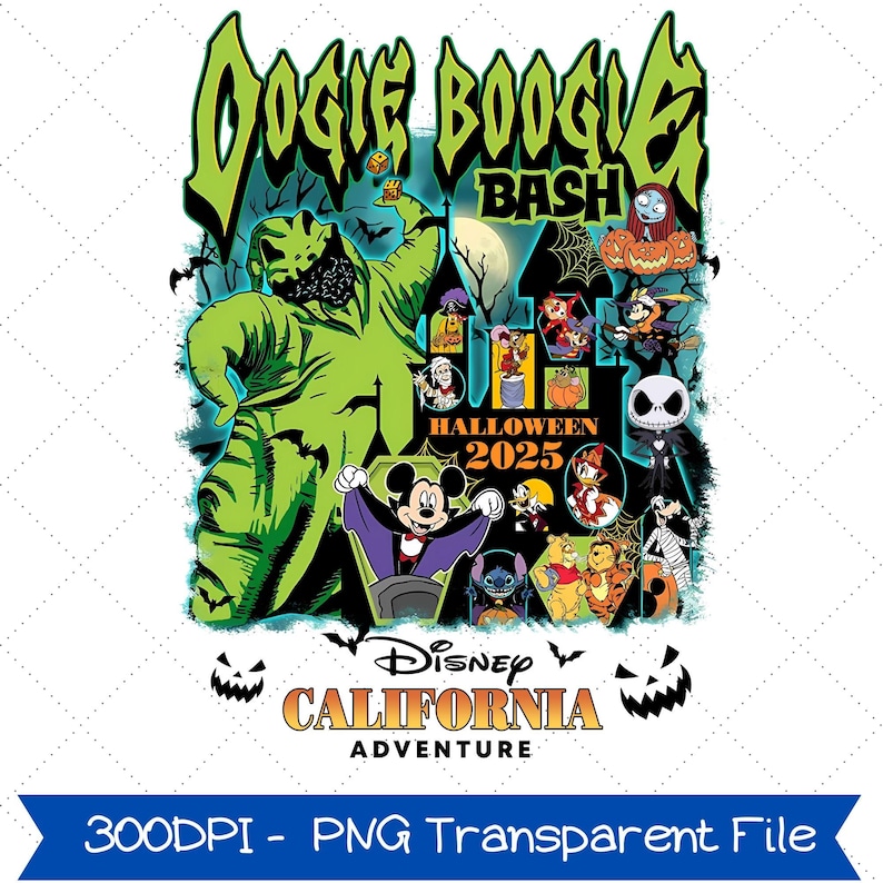 Oogie Boogie Bash 2025 PNG, Disneyland Halloween - Etsy