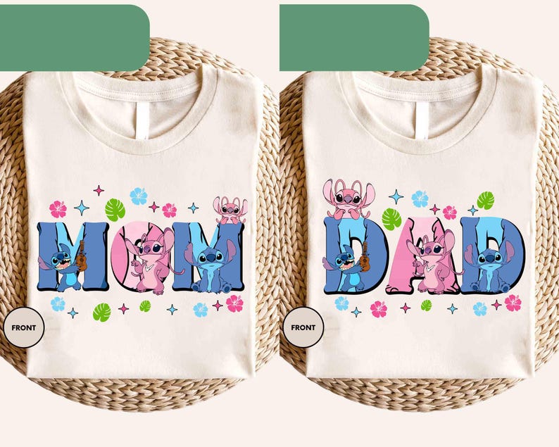 Stitch Family Png, Stitch Birthday Png, Lilo and Stitch Matching Family ...