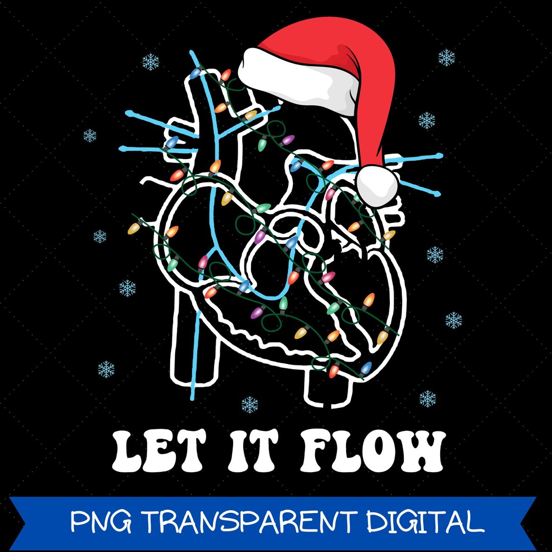 Christmas Cardiac Nurse Heart Anatomy Png, Xmas Cath Lab CCU Nurse Png ...