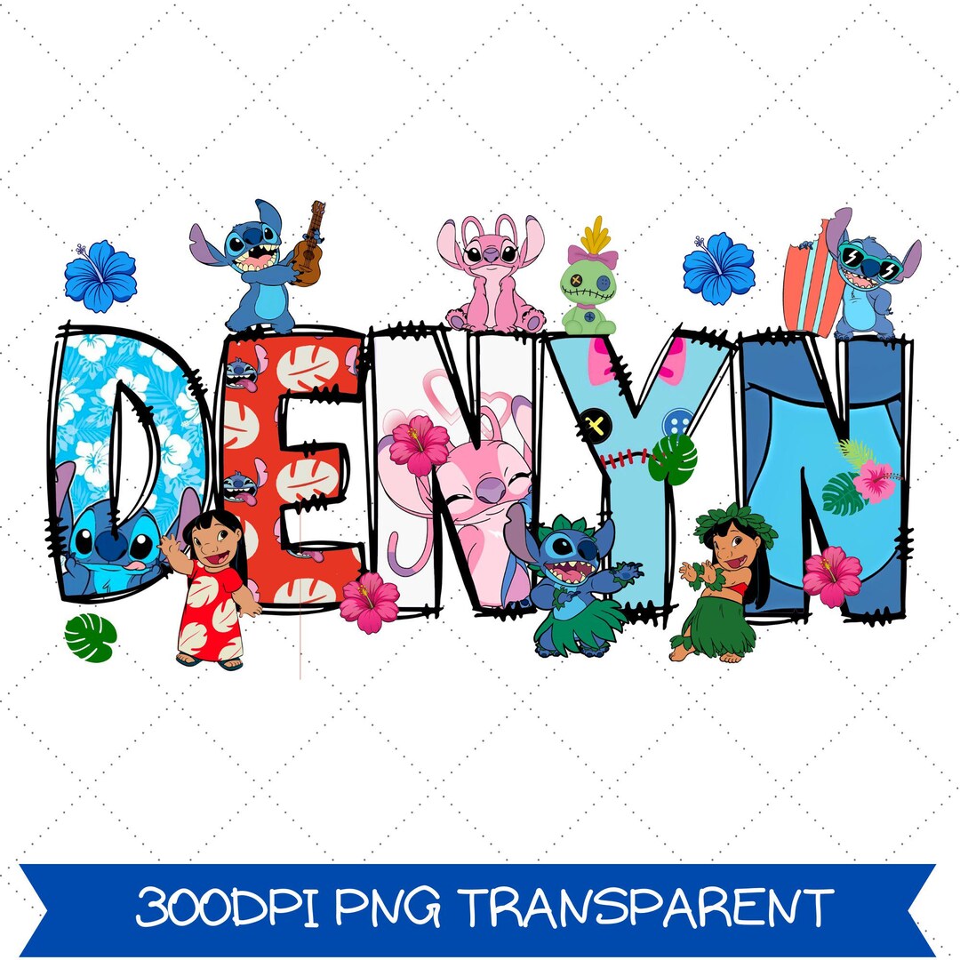 Custom Stitch Birthday Girl Png, Personalized Name Stitch Png, Stitch ...