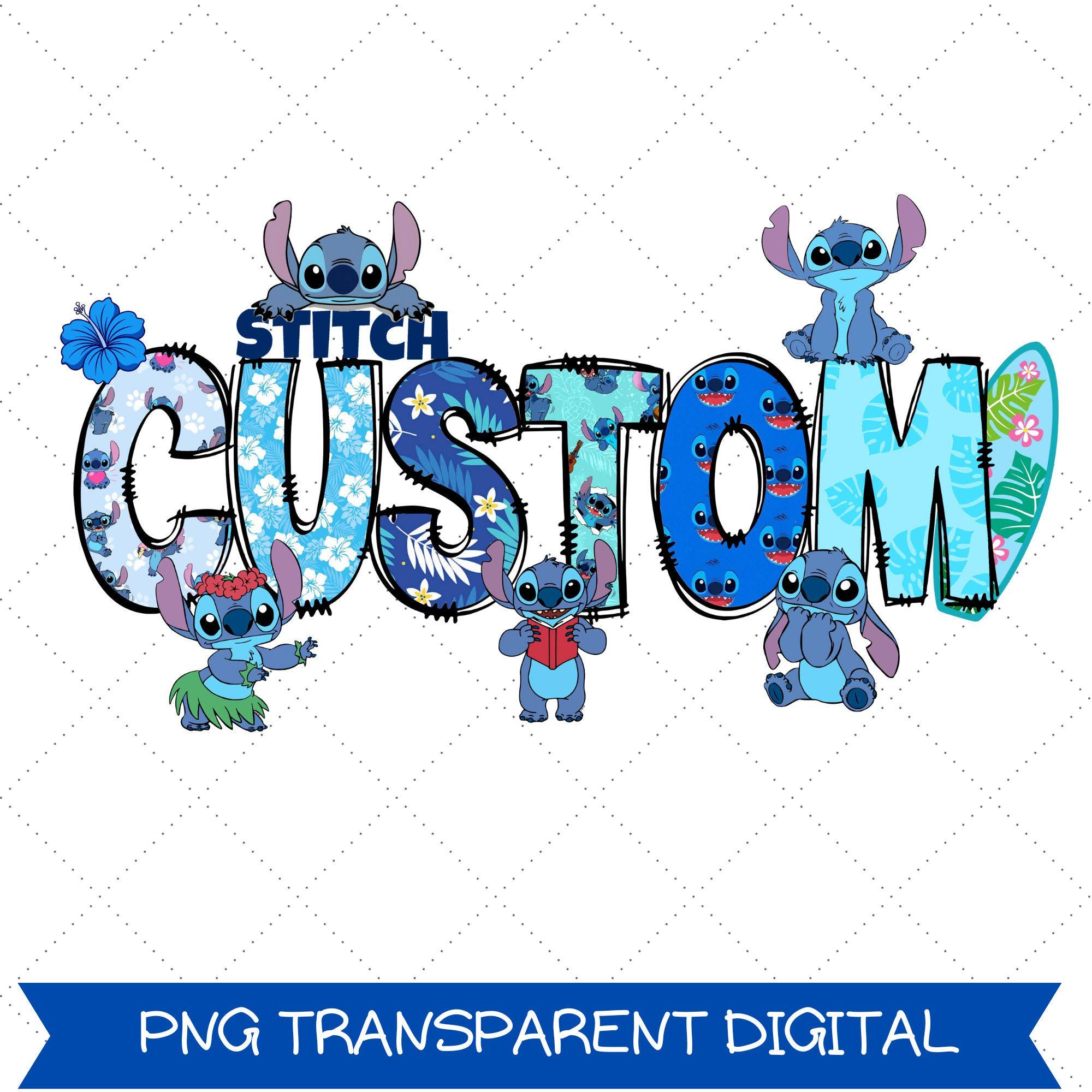 Custom Name Stitch Png, Personalized Disney Lilo and Stitch Png, WDW ...