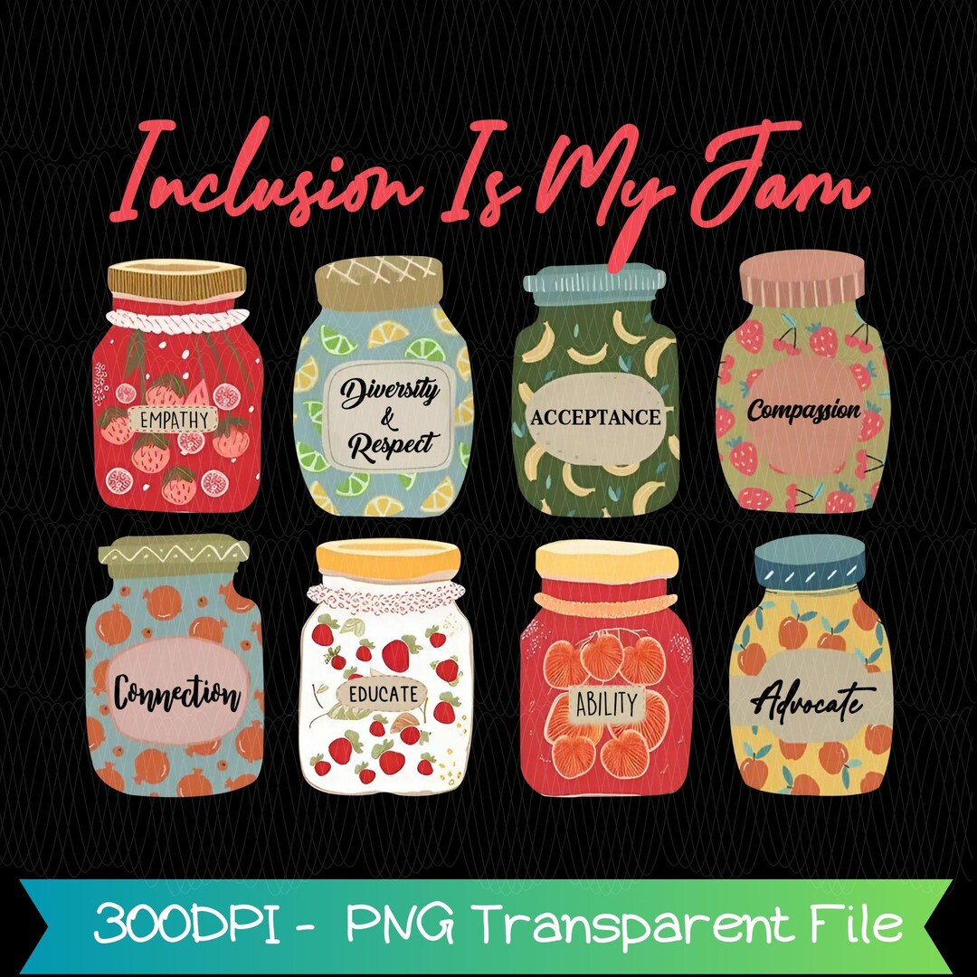 Inclusion is My Jam PNG, Autism Awareness Design (digital Download) - Etsy